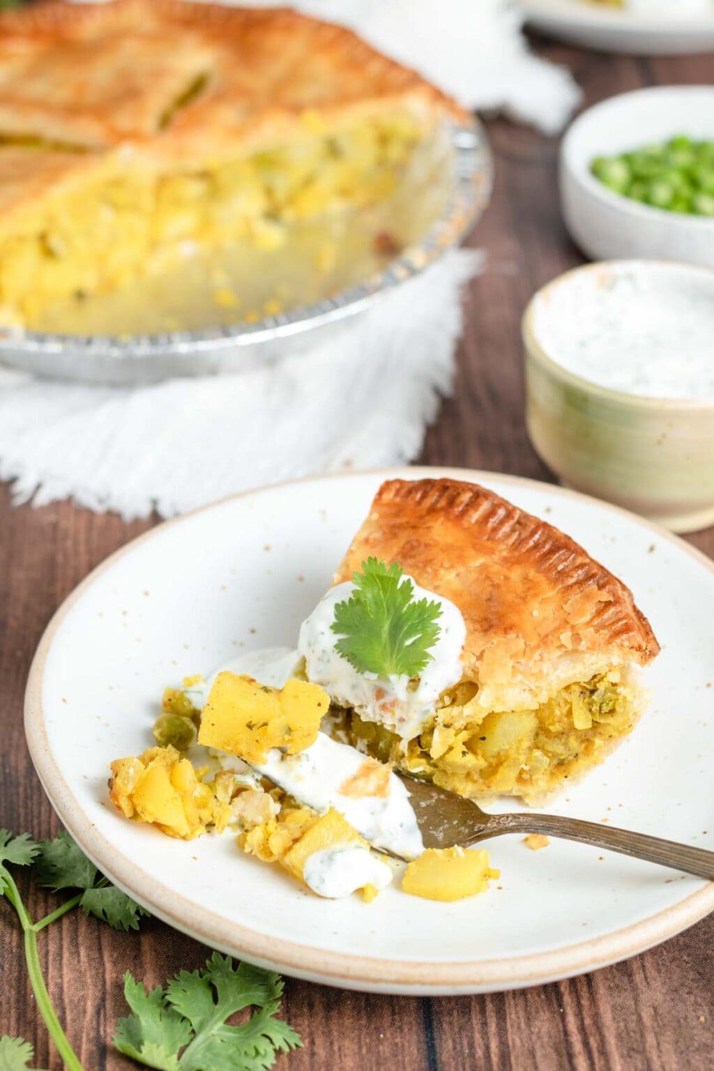 Samosa Pot Pie with Puff Pastry Top » the practical kitchen
