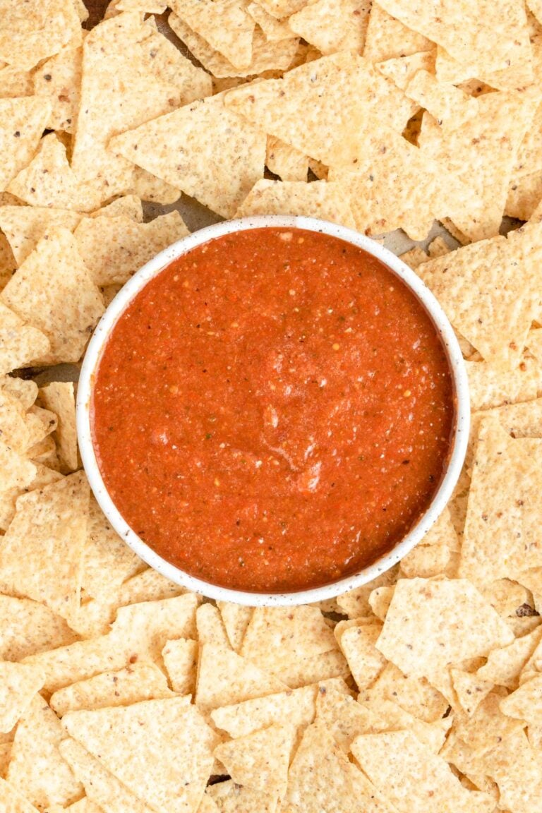 25 Minute Fresh Homemade Salsa Roja (Roasted Tomato Salsa) » the ...