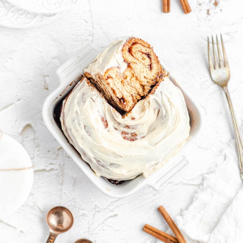 Epic Single Cinnamon Roll - Small Batch Recipe! » the practical kitchen