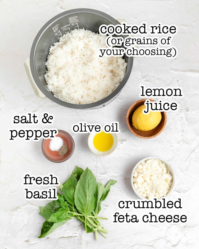 Lemon Basil Feta Rice » the practical kitchen