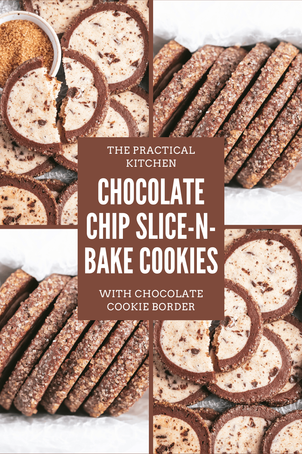 Chocolate Wrapped Chocolate Chip Slice-n-Bake Cookies