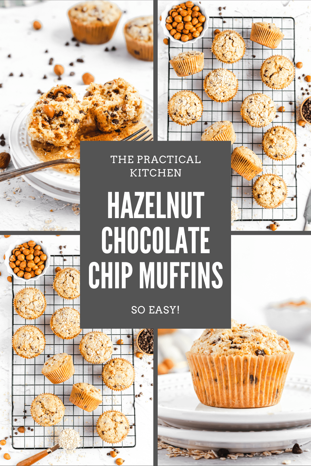 Toasted Hazelnut Chocolate Chip Muffins » easy muffins recipe
