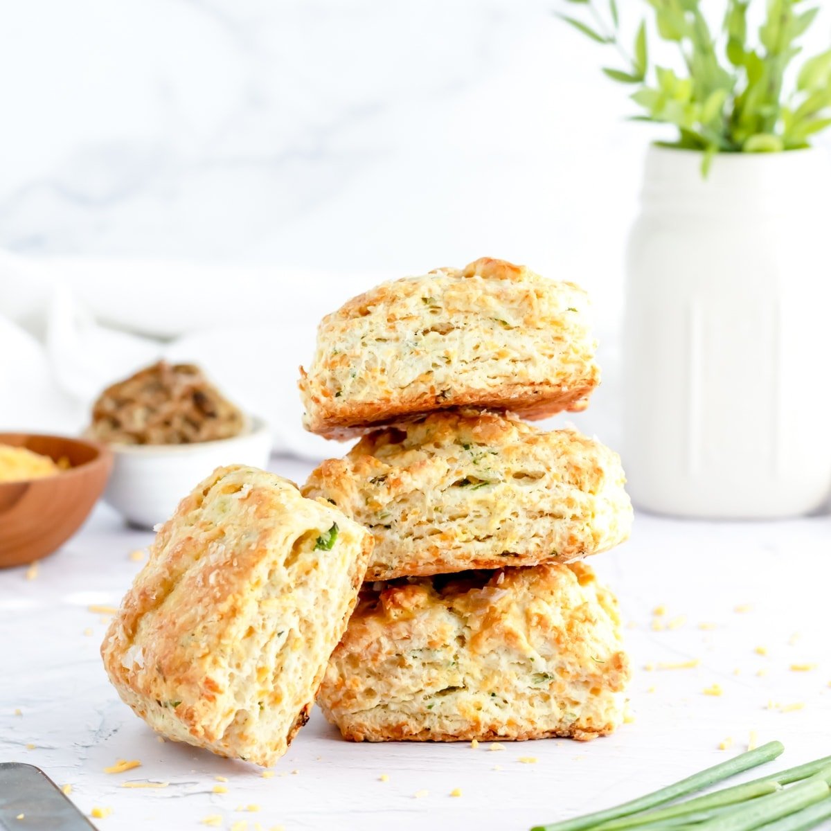 Small Batch Cheddar Garlic Biscuits (Makes 4 Biscuits) » the practical ...