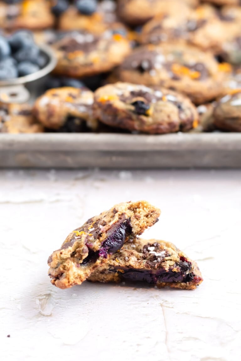 Easy Blueberry Chocolate Chip Cookies » the practical kitchen