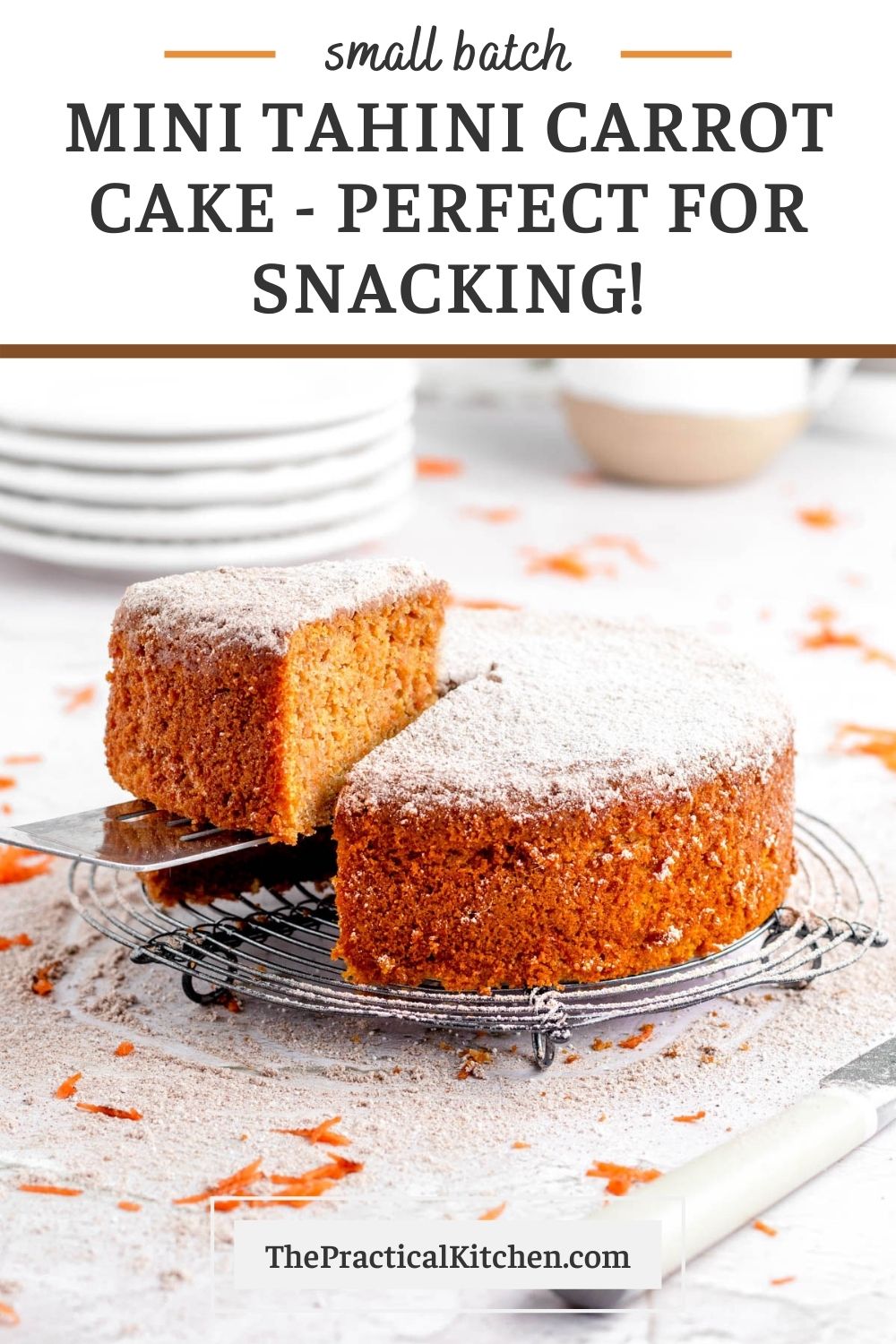 Mini Tahini Carrot Cake | Small Batch Recipe » the practical kitchen