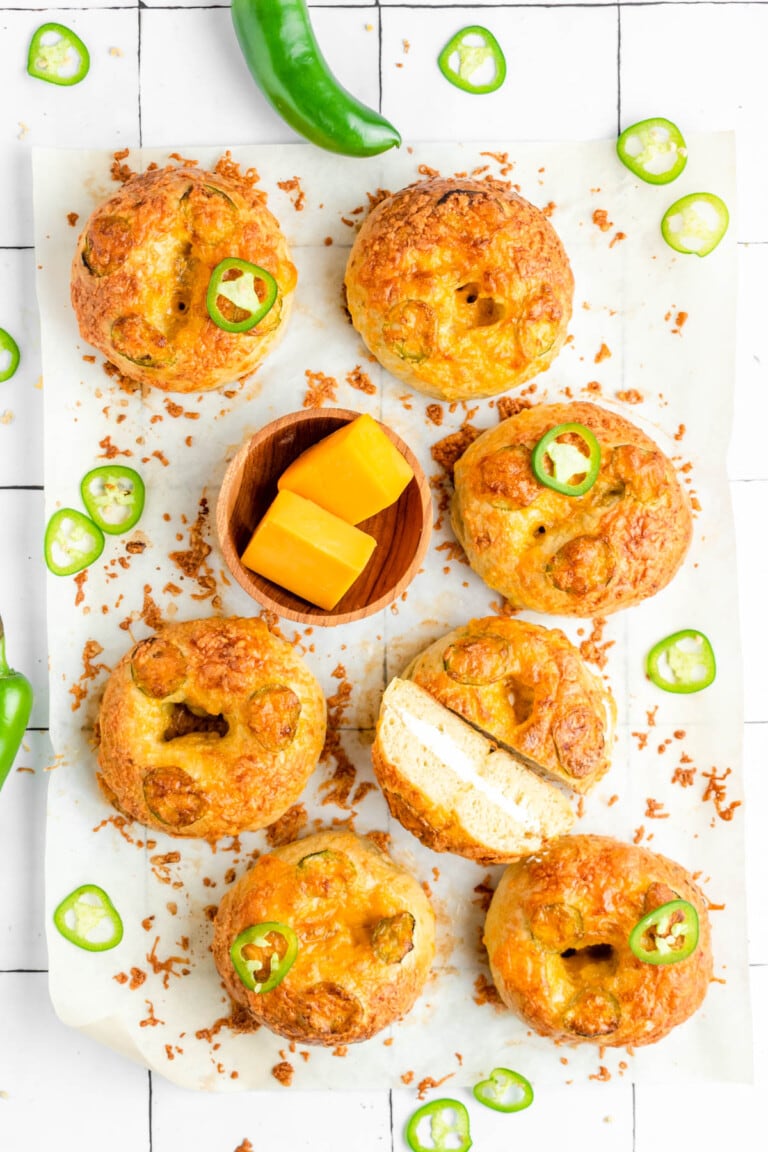 Homemade Jalapeño Cheddar Bagels » the practical kitchen