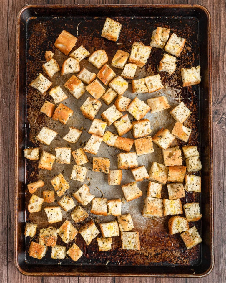 How to Make Homemade Focaccia Croutons » the practical kitchen