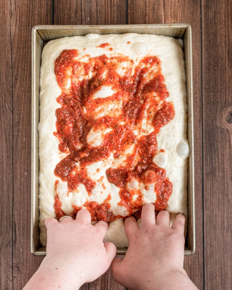 Thick & Crispy Focaccia Pizza » the practical kitchen