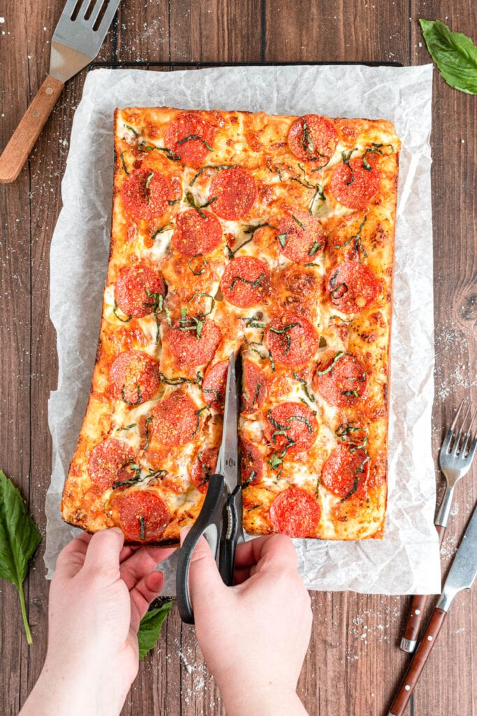 Thick & Crispy Focaccia Pizza » the practical kitchen