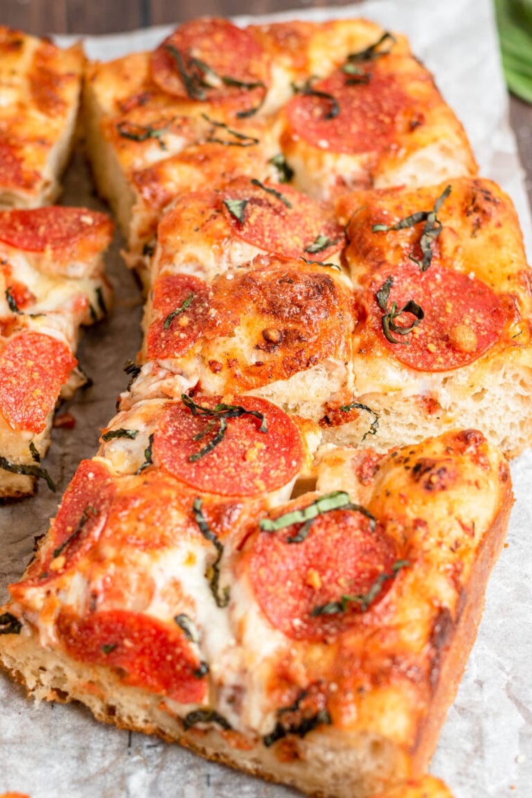 Thick & Crispy Focaccia Pizza » the practical kitchen