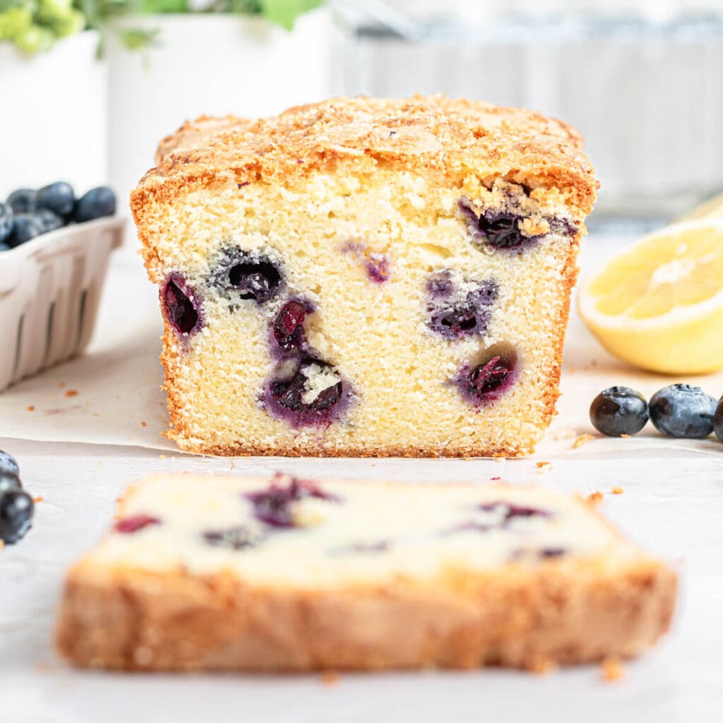 Moist Lemon-Blueberry Sour Cream Pound Cake » the practical kitchen
