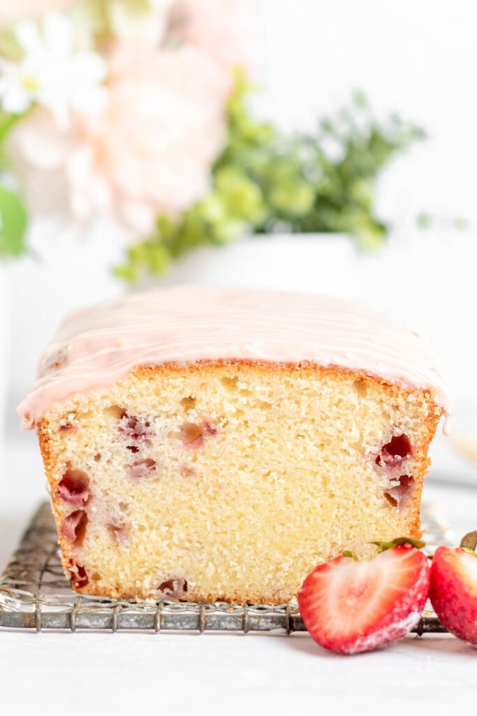 Strawberry Pound Cake made with Fresh Strawberries » the practical kitchen