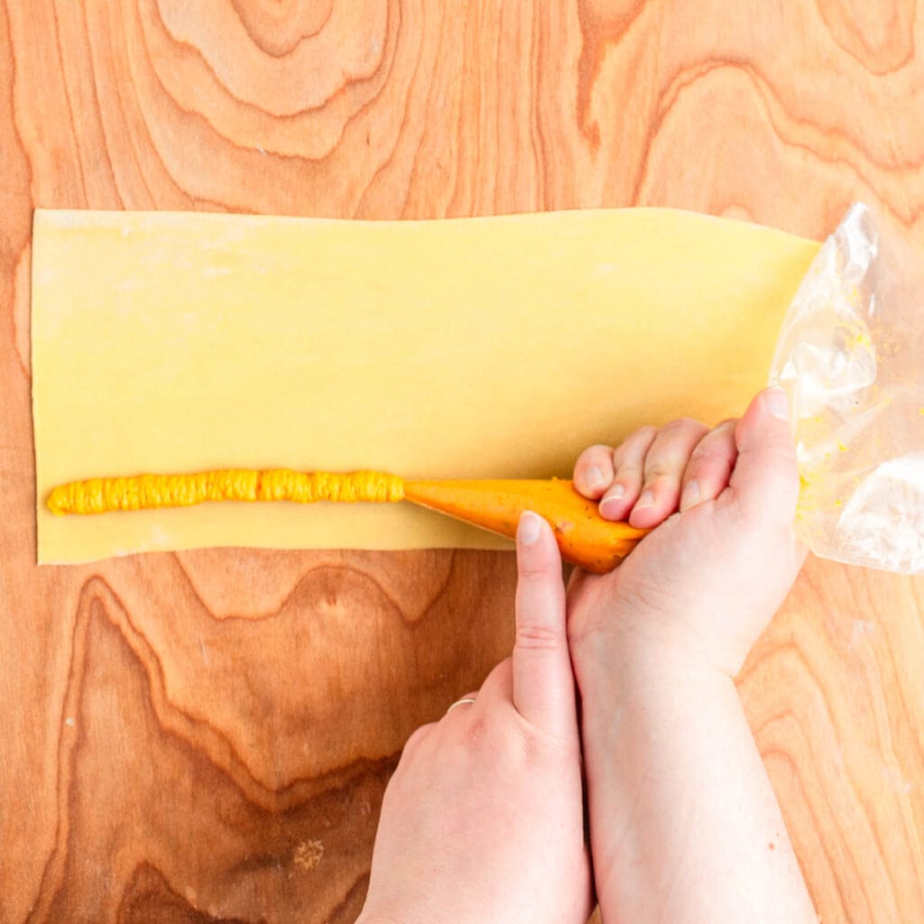 Homemade Butternut Squash and Goat Cheese Agnolotti with Crispy ...