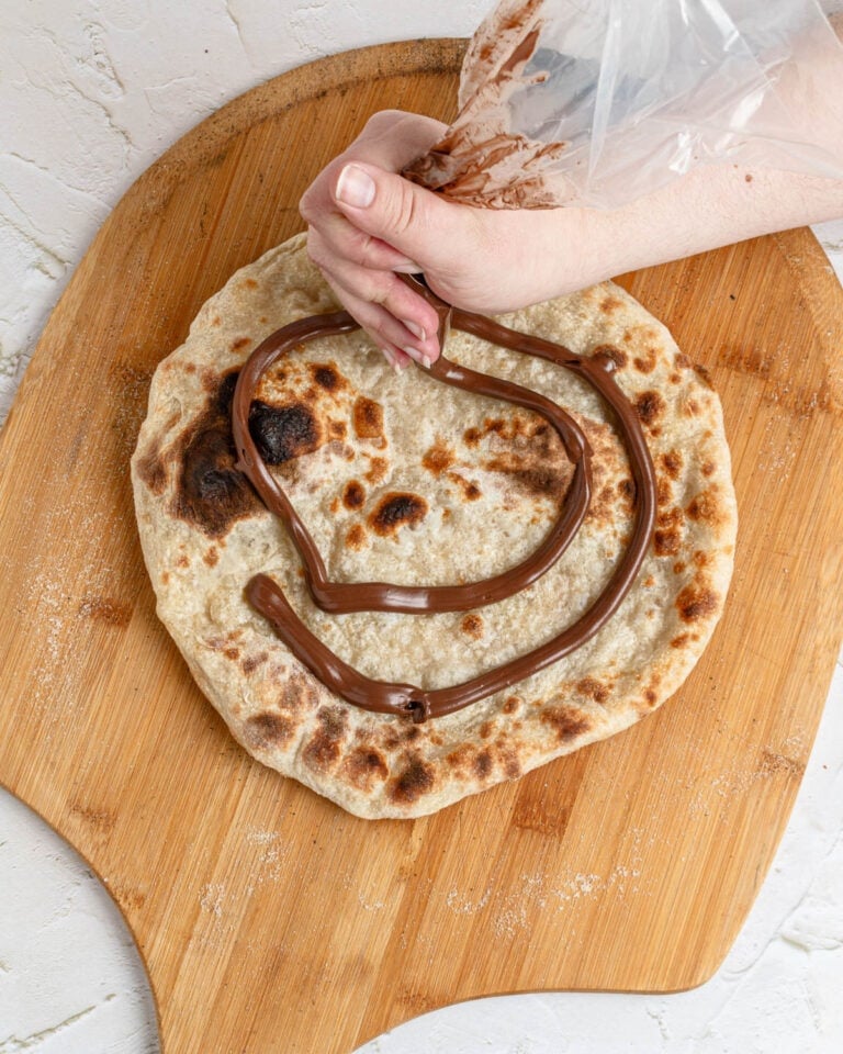 Homemade Nutella Pizza for Dessert (Pizza Steel Recipe) » the practical kitchen