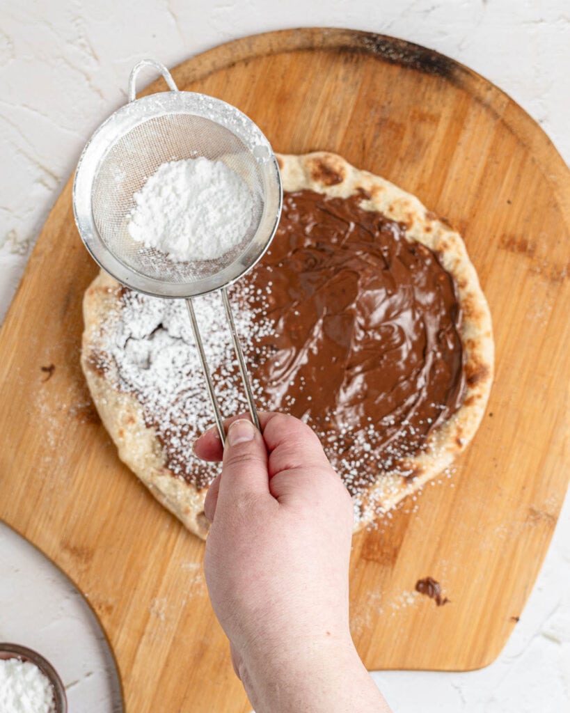 Homemade Nutella Pizza for Dessert (Pizza Steel Recipe) » the practical kitchen