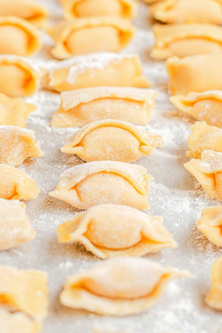 Homemade Butternut Squash and Goat Cheese Agnolotti with Crispy ...