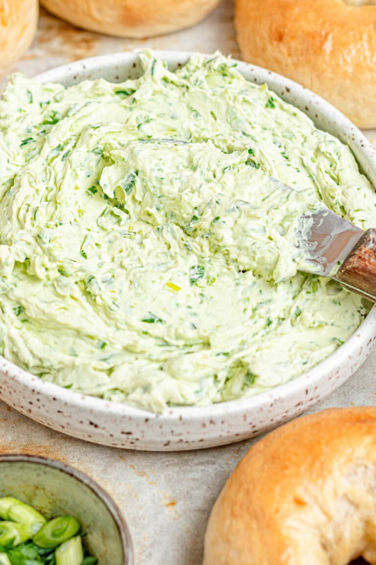 10-Minute Homemade Scallion Cream Cheese with Fresh Scallions » the ...